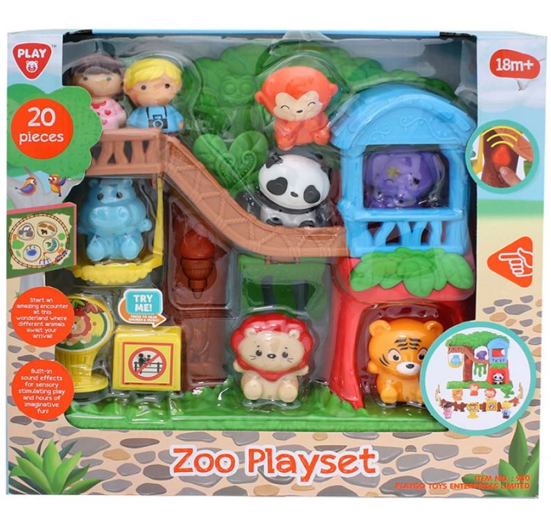 PLAYGO - ENSEMBLE DE ZOO SONS ET LUMIÈRES - BÉBÉ / Jouets Classiques